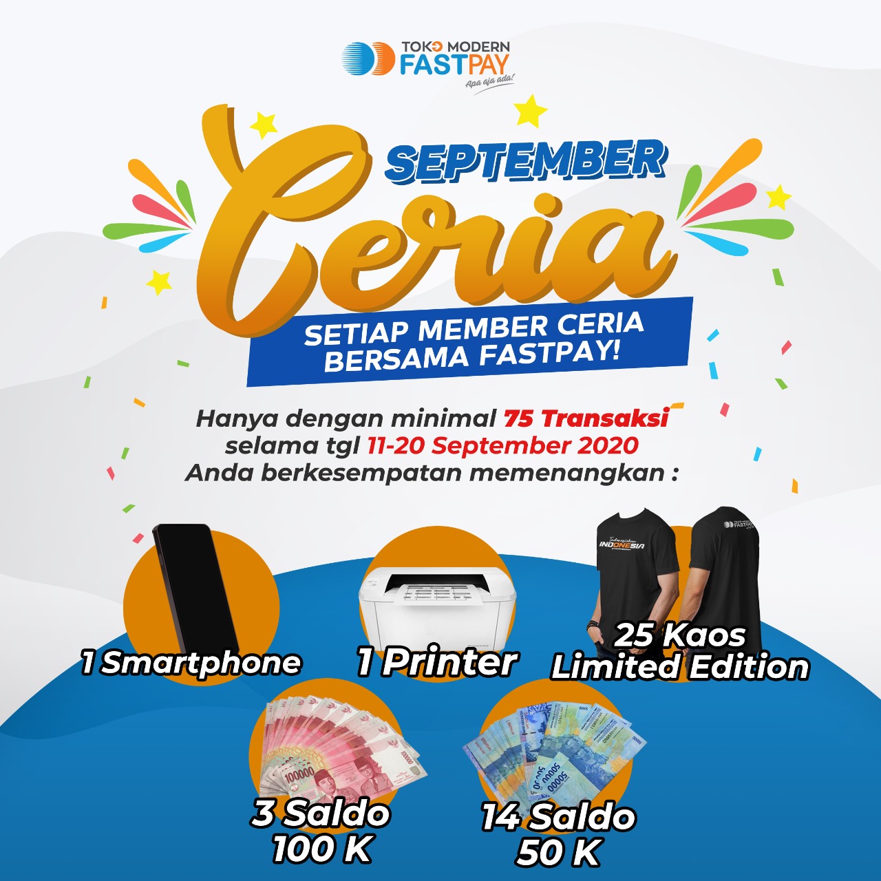 September Lebih Ceria Bersama Fastpay! | Mitra Fastpay