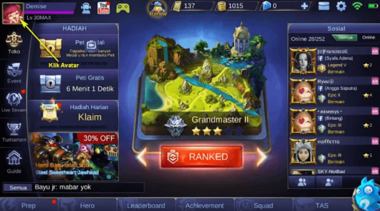 Cara Mengetahui ID Mobile Legends dan Cara Isi Diamond Mobile Legends ...