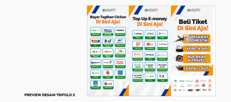 Alat Promosi Fastpay - Trifold Produk Fastpay untuk Jualan + Ebook ...